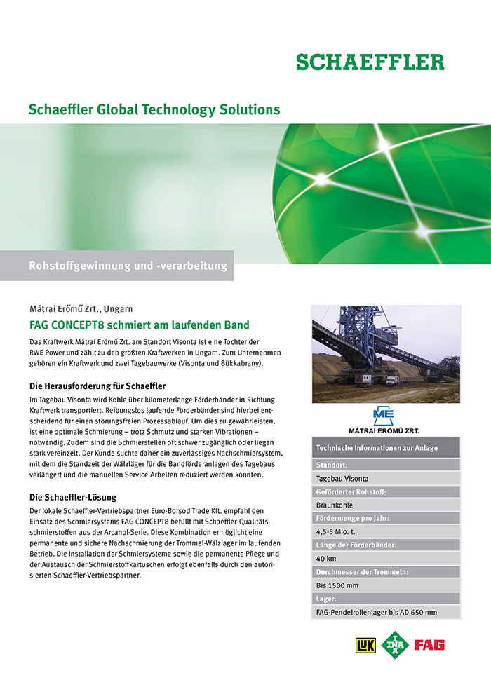 FAG CONCEPT8 schmiert am laufenden Band | Schaeffler Schweiz